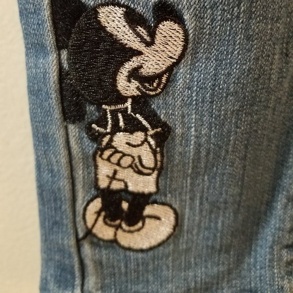 Disney | Bottoms | Minnie Mouse Jeans With Embroidered Minnie And ...
